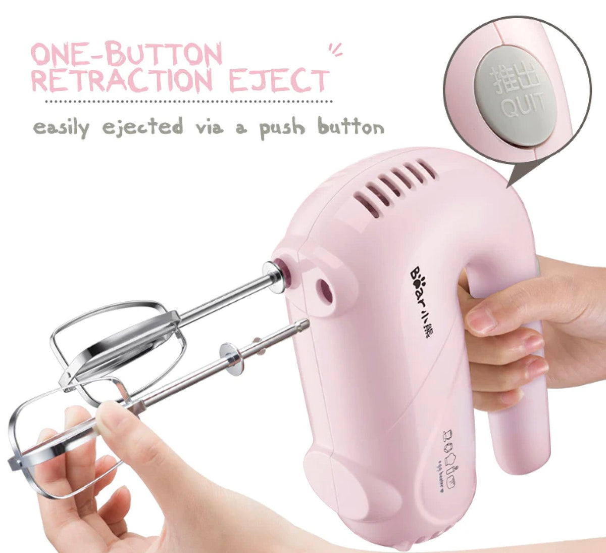 BEAR Hand Mixer with 5 Speed & Box DDQ-A01G1 – JAPAN HOME SINGAPORE