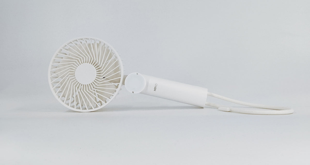 MYKO Recharge Foldable Handheld Fan 2000mAh White #MYKO_UF006WH – JAPAN ...