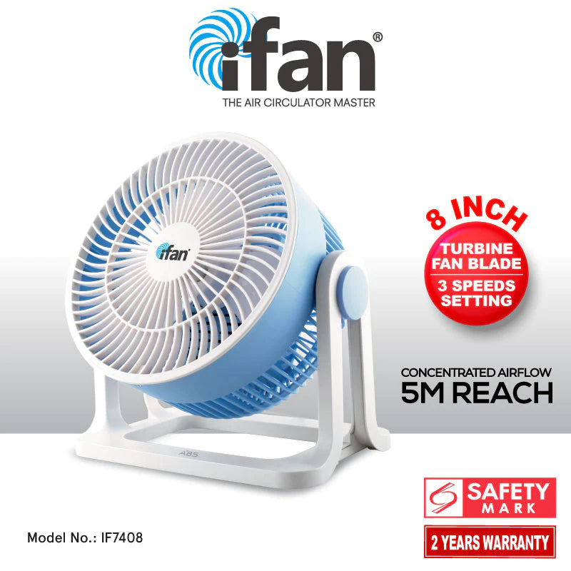 PowerPac iFan 8 Inch Turbo Fan IF7408 – JAPAN HOME SINGAPORE