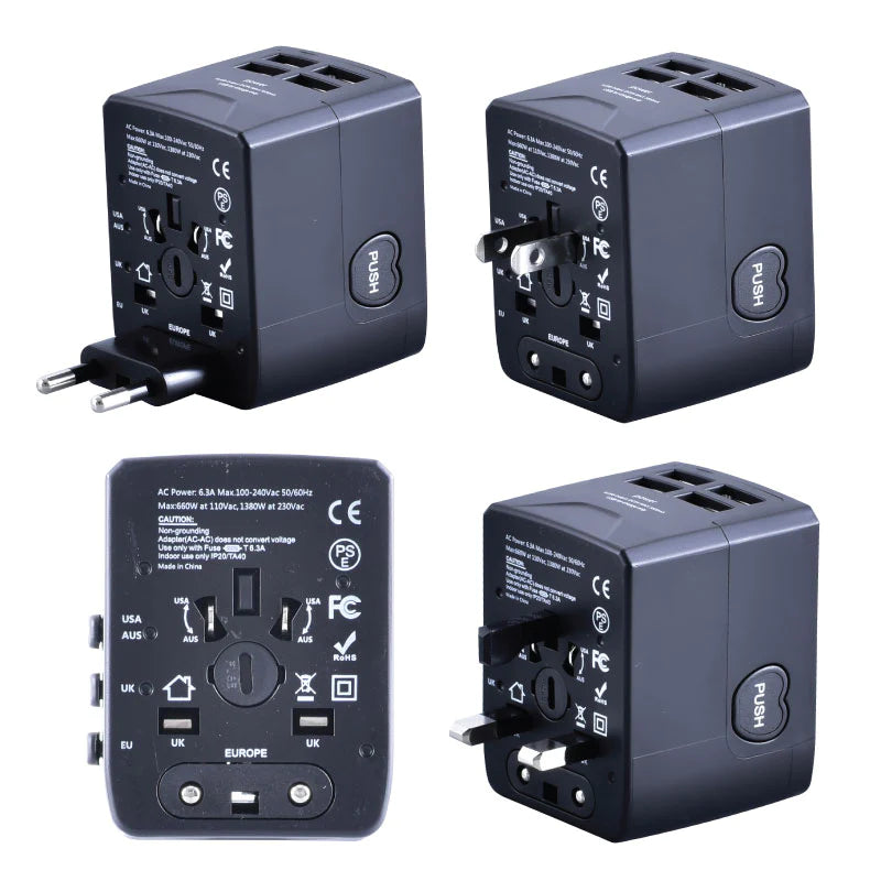 PowerPac Multi Travel Adapter with 4x USB Charger – JAPAN HOME SINGAPORE